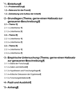 Orientierungshilfe für die Abschlussarbeit - Prof. Dr. Alexander Zureck